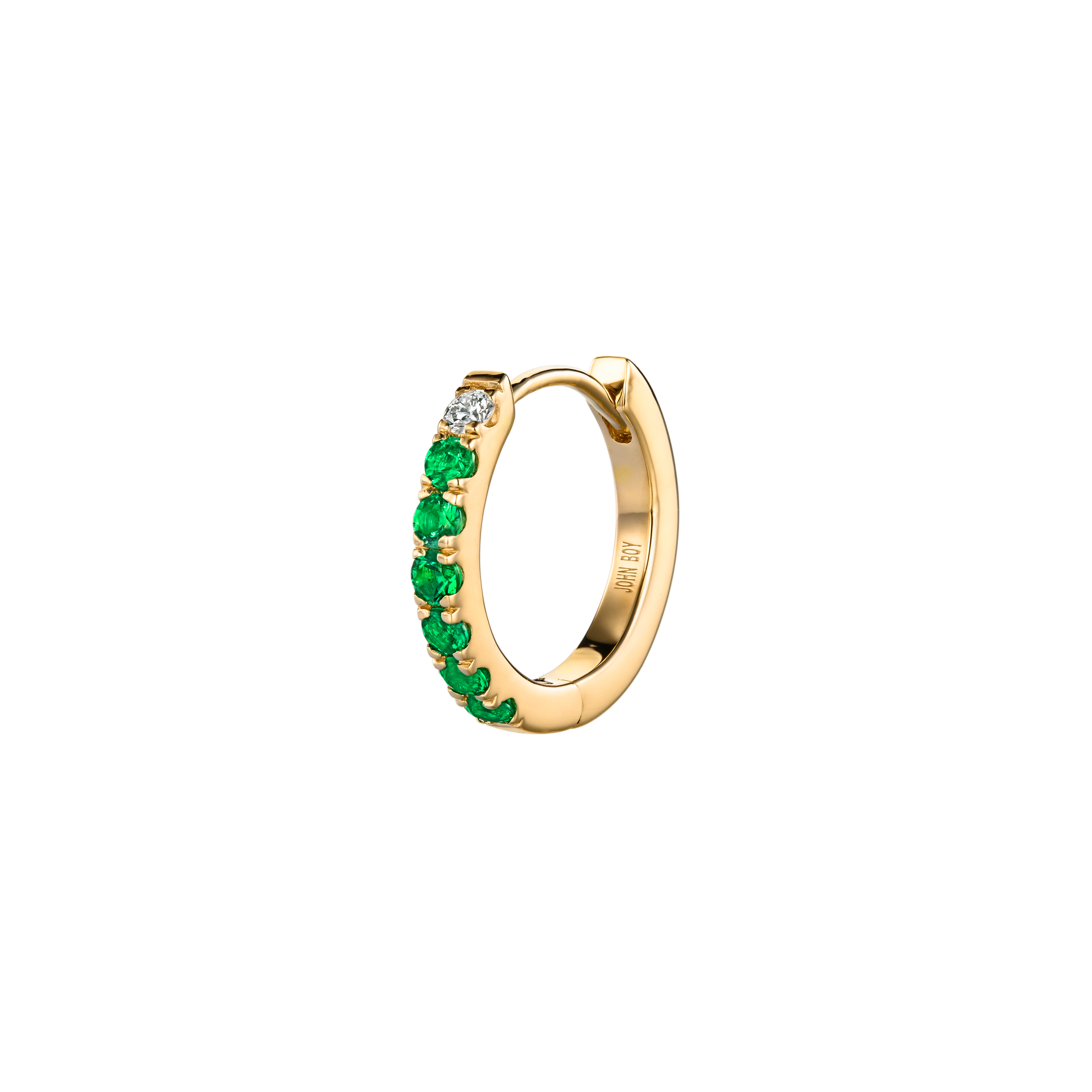 HERCULES - Diamond & Gold Hoop Ear Piercing | John Boy Piercing