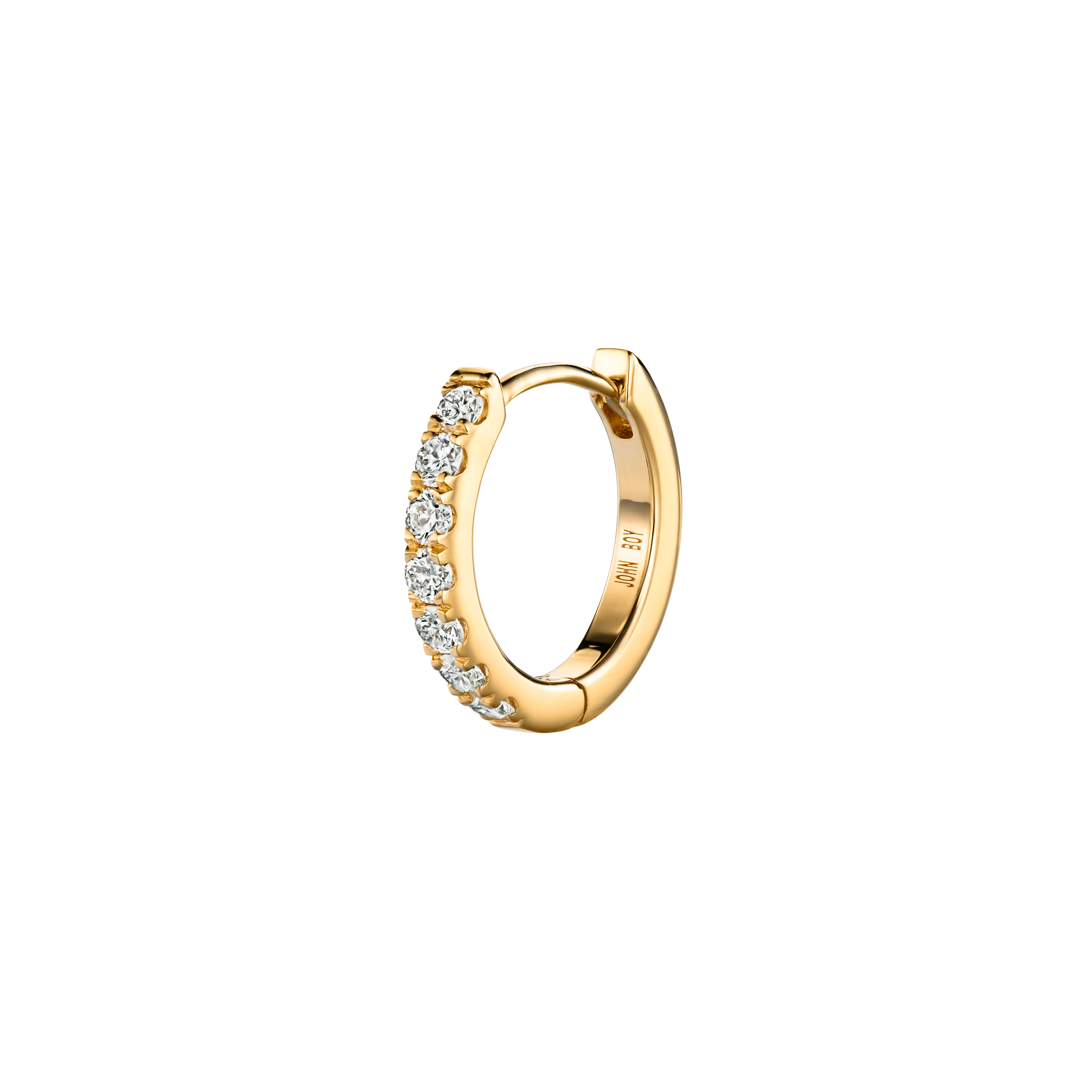 HERCULES - Diamond & Gold Hoop Ear Piercing | John Boy Piercing